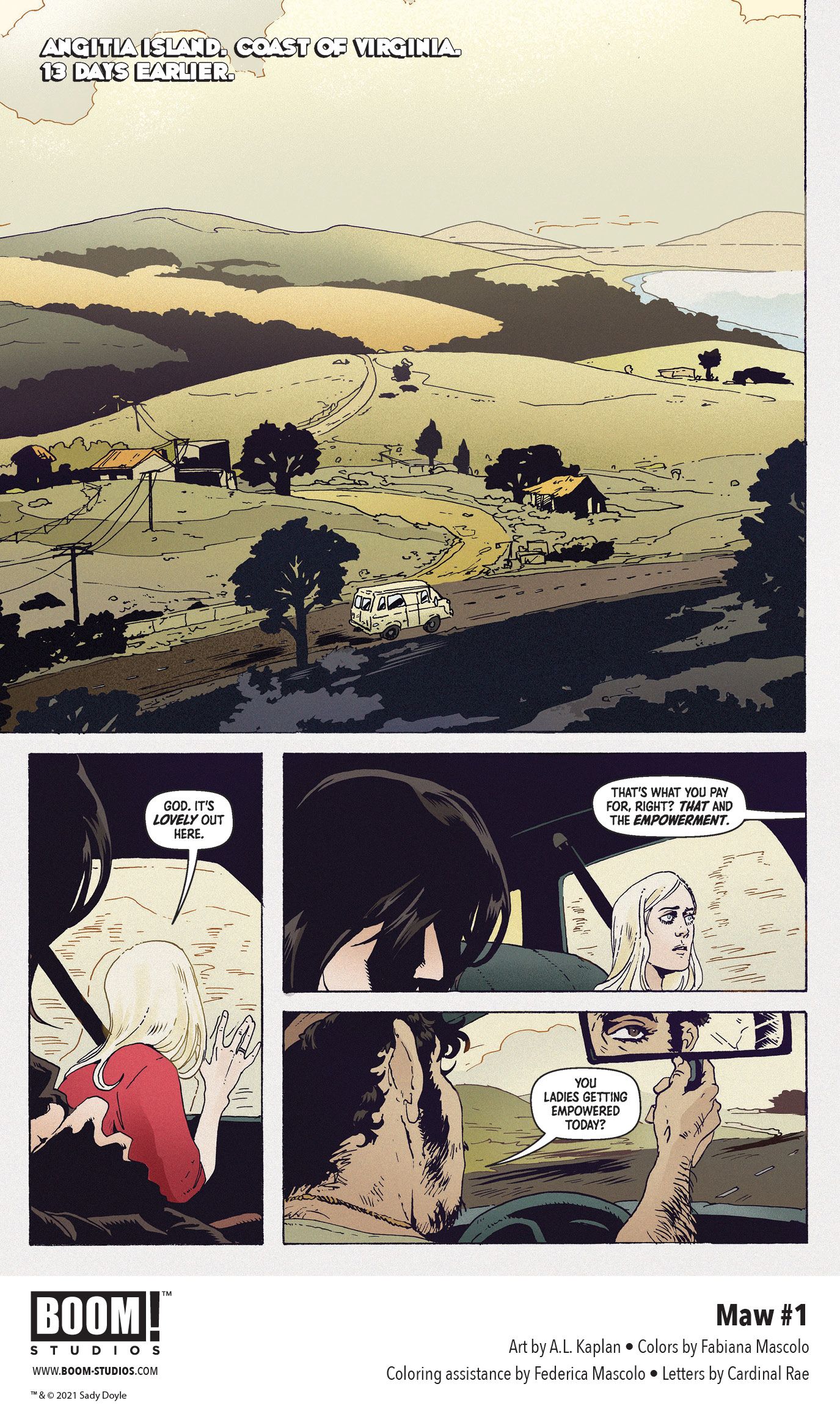 A.L. Kaplan’s MAW #1 ( BOOM! Studios ) Preview • Comic Book Addicts